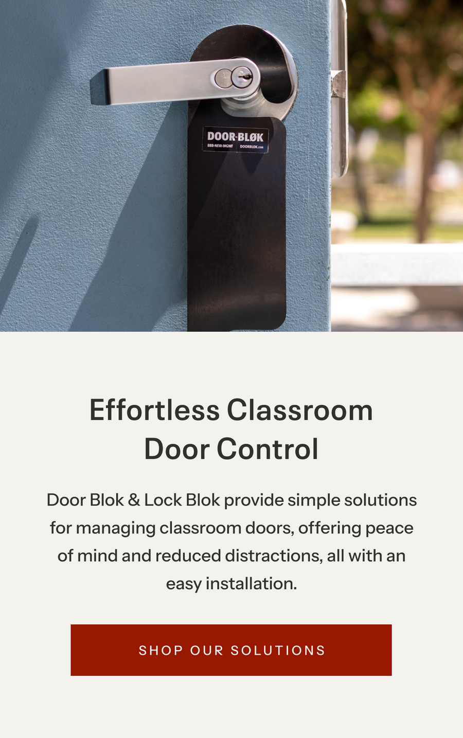 Door Solutions for Classrooms – New Management Inc